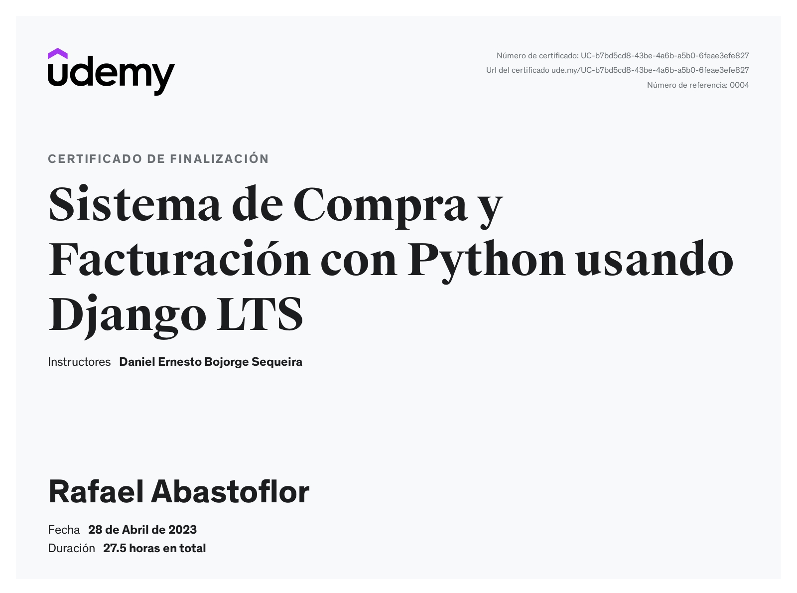 Rafael Abastoflor G. Rafael Abastoflor G.